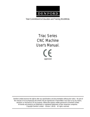 CNC Machine Triac Series PC, Triac Series VMC Manual | Manualzz