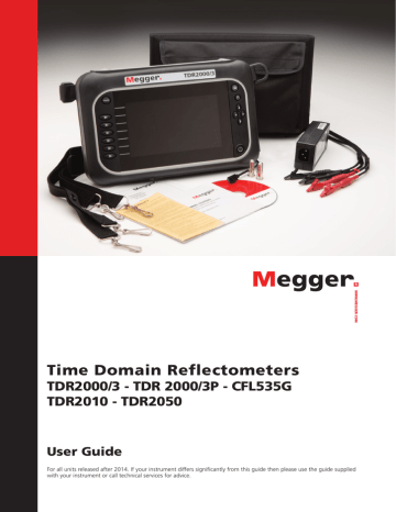 Megger TDR 2000/3P User manual | Manualzz