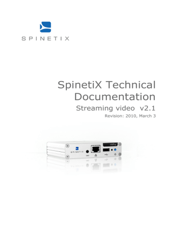 Streaming video HMP100 Technical Documentation | Manualzz