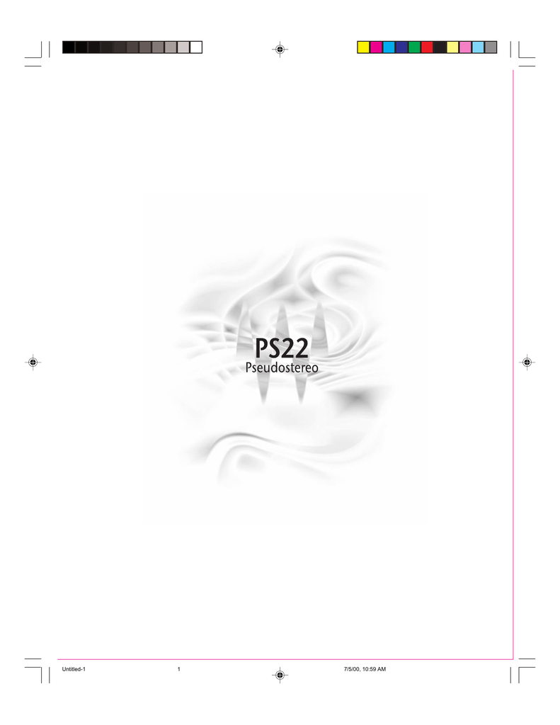 Waves PS22 Stereo Maker Owner's Manual | Manualzz