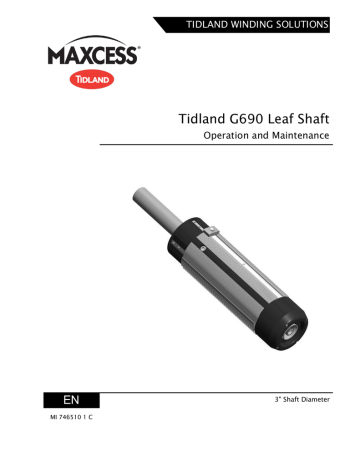 Tidland G690 Leaf Operation and Maintenance | Manualzz