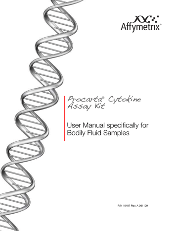 Procarta Cytokine Assay Kit User Manual | Manualzz
