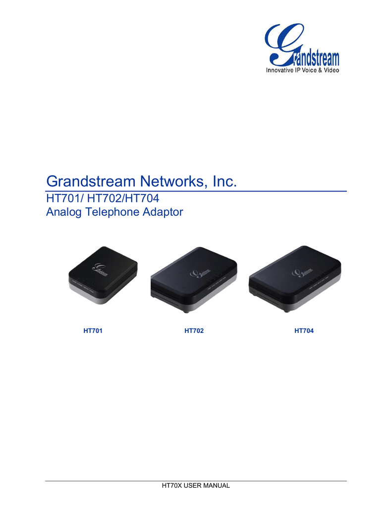 Grandstream Networks HT802 User manual | Manualzz
