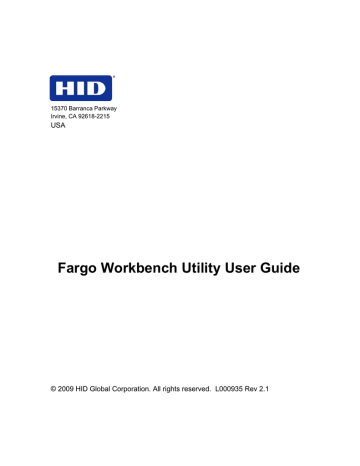 HID Global Fargo Workbench Printer Utility User Guide | Manualzz