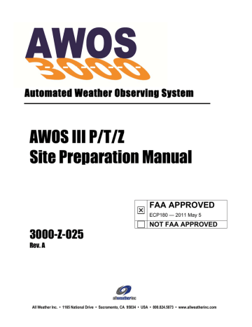 AWOS III/PTZ | Manualzz