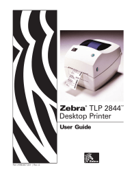 Zebra TLP 2844 - User's manual, Data Sheet, User Guide