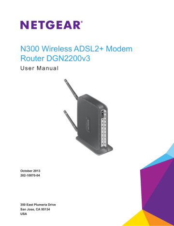 NETGEAR Wireless modem router N300 DGN2200v3 User Manual | Manualzz