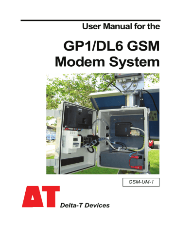 GSM Modem System GP1/DL6 User Manual | Manualzz