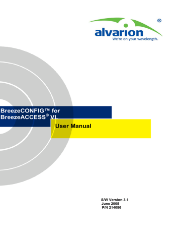 BreezeCONFIG BreezeACCESS VL User Manual | Manualzz