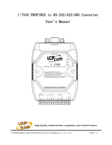 ICP DAS USA I-7550 User's Manual | Manualzz