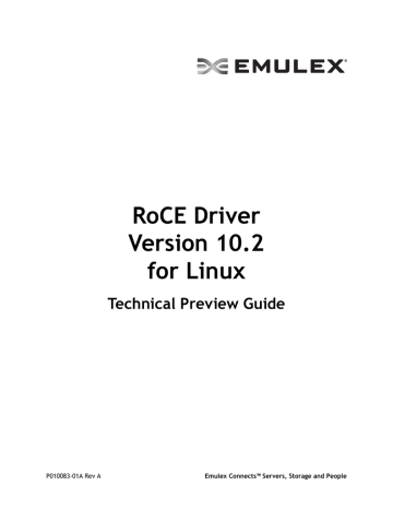 Log Messages. Broadcom RoCE DriverVersion 10.2for Linux | Manualzz