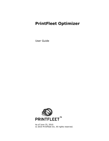 PrintFleet Optimizer User Guide | Manualzz