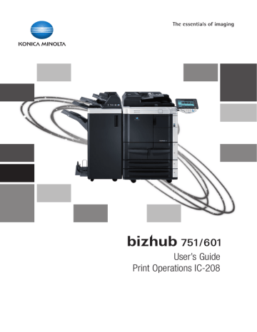 Konica Minolta bizhub 601 User manual | Manualzz