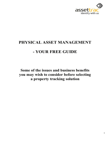 Physical Asset Management Guide | Manualzz