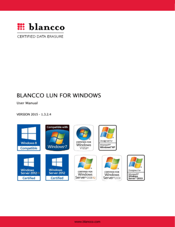 Blancco LUN Data Erasure Software Manual | Manualzz