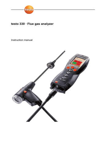 testo 330 Flue gas analyzer Instruction manual | Manualzz