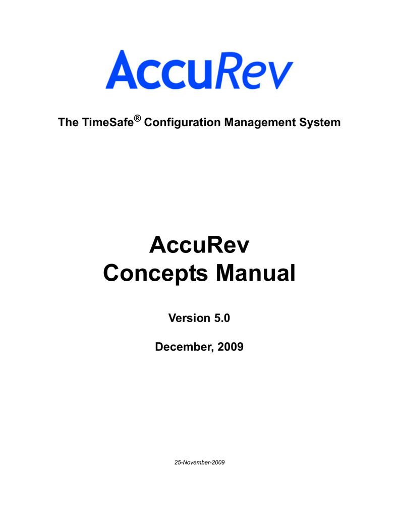 AccuRev Concepts Manual | Manualzz