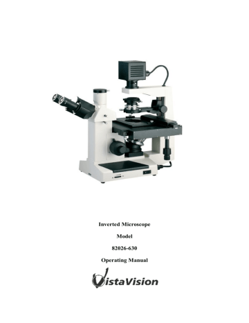 VistaVision Inverted Microscope Manual | Manualzz