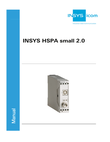 INSYS HSPA modem small 2.0 Manual | Manualzz