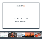 Calmetrix I-Cal 4000 Calorimeter User Manual: AI Chat & PDF Download | Manualzz
