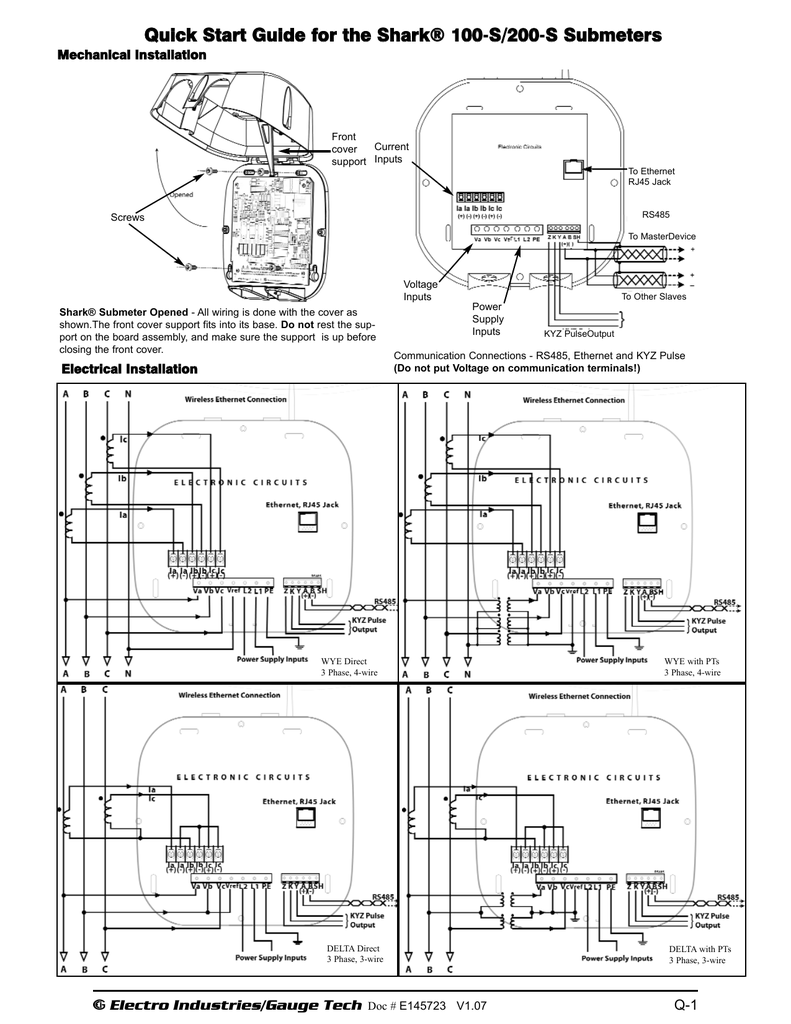 Quick Start Guide for the Shark® 100-S/200 | Manualzz