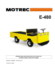 MOTREC E 480 Operator and Maintenance Manual | Manualzz