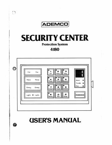 ADEMCO 4180 User manual | Manualzz