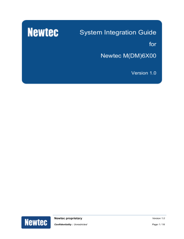 Newtec Satellite Modem M(DM)6X00 Integration Guide | Manualzz
