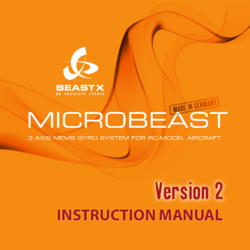 Gyro system MICROBEAST Instruction Manual | Manualzz