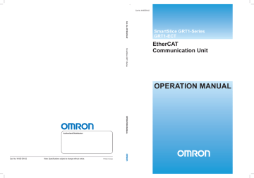 Omron GRT1-ECT Series Operation Manual | Manualzz