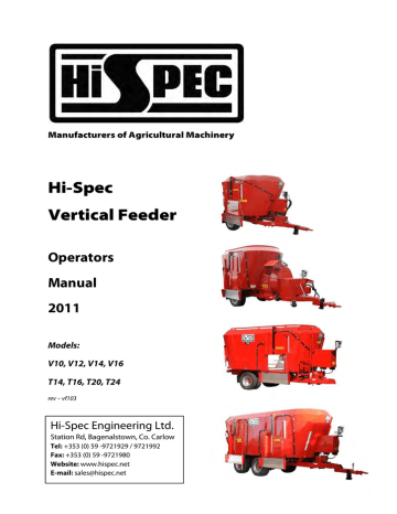 Hi-Spec Vertical Feeder V10, V12, V14, V16, T14, T16, T20, T24 ...
