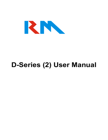RM D-Series User manual | Manualzz