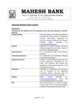 Mahesh Bank Internet Banking User's Guide | Manualzz