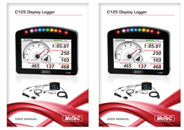 Motec Systems c125 User manual | Manualzz