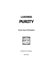 LUXONIX PURITY Operation Manual | Manualzz