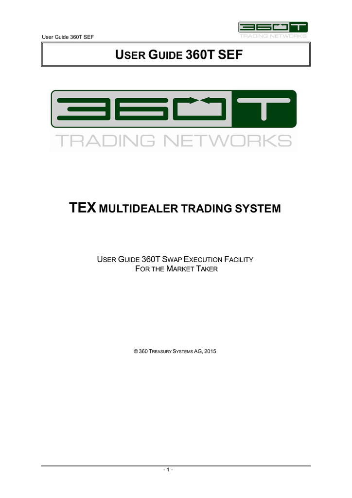 User Guide 360T SEF | Manualzz