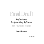 Final Draft Version 7 User Guide: AI Chat & PDF Download | Manualzz