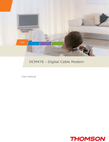 Thomson DCM476 User manual | Manualzz
