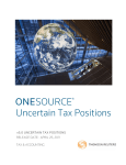 ONESOURCE Tax Provision User Manual | Manualzz