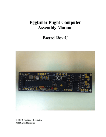 Eggtimer Flight Computer Assembly Manual | Manualzz