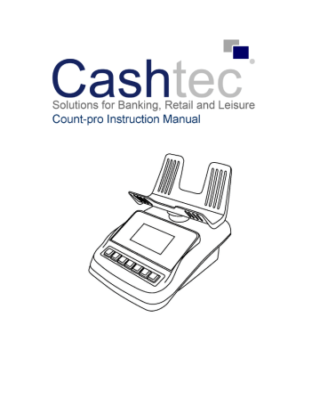 Cashtec Count-pro 103 Instruction Manual | Manualzz