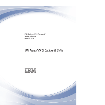 IBM Tealeaf CX UI Capture j2 User Guide | Manualzz