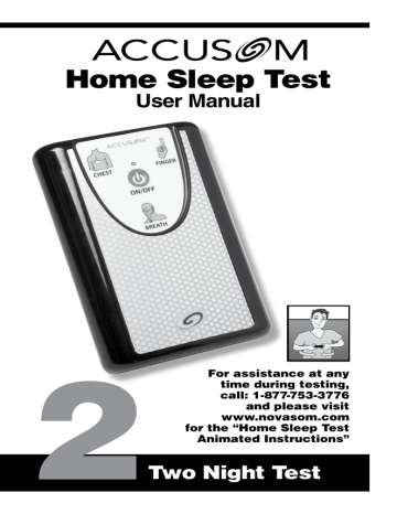 Accusom Home Sleep Test User manual | Manualzz