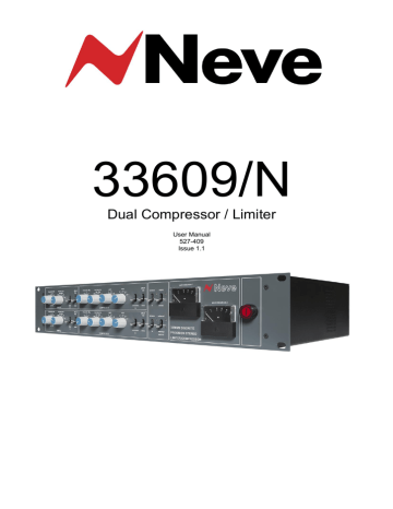 Neve 33609/N User manual | Manualzz