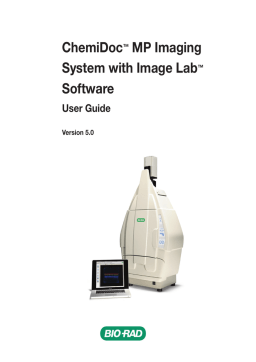 Bio-Rad ChemiDoc MP - User Guide, instruction manual, quick guide