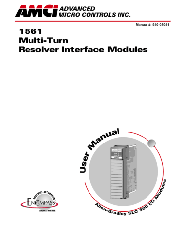 AMCI 1500 1561 User Manual | Manualzz