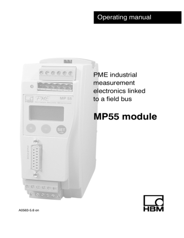 HBM PME MP55 Operating Manual | Manualzz