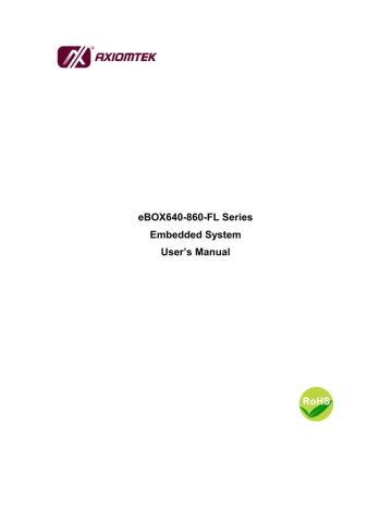 Embedded System eBOX640-860-FL Series User's Manual | Manualzz