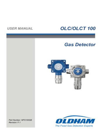 Oldham OLC 100 & OLCT 100 Gas Detector User Manual | Manualzz