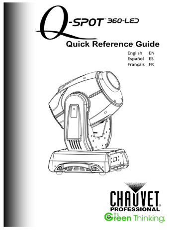 Chauvet Q-Spot Quick Reference Guide | Manualzz